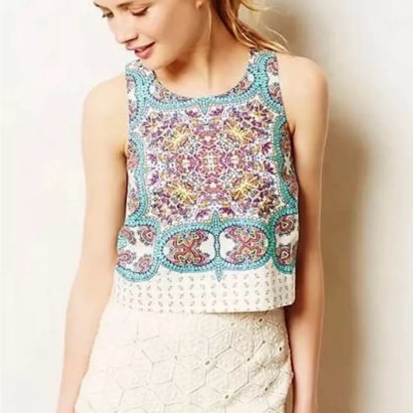 Maeve | Tops | Maeve Anthropology Manolya Art Deco Multicolor ...